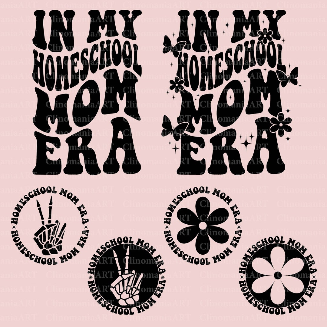Homeschool Mom Era SVG PNG PDF - Funny Back to School Design - Etsy