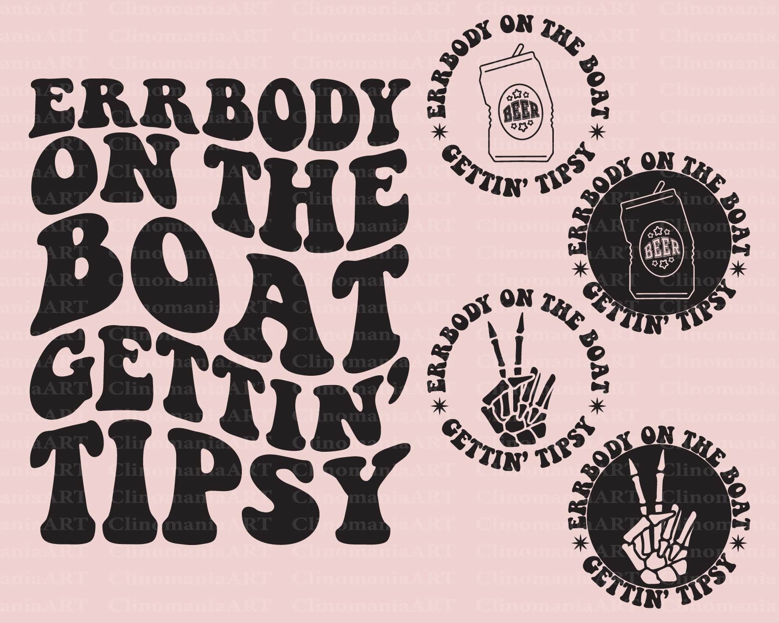 Errbody on the Boat Getting Tipsy Svg, Adult Funny Svg, Funny Quote Svg ...