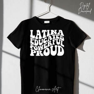 Latina Educated Powerful Proud Svg Latina Educator Svg Back - Etsy