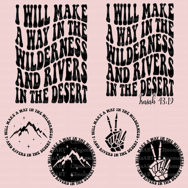 I Will Make a Way in the Desert Svg - Etsy