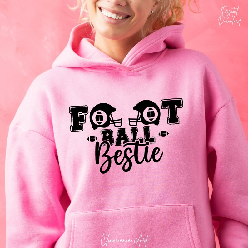 Football Bestie Svg, Football Lover Svg, Sports Svg, Bestie Shirt Svg ...