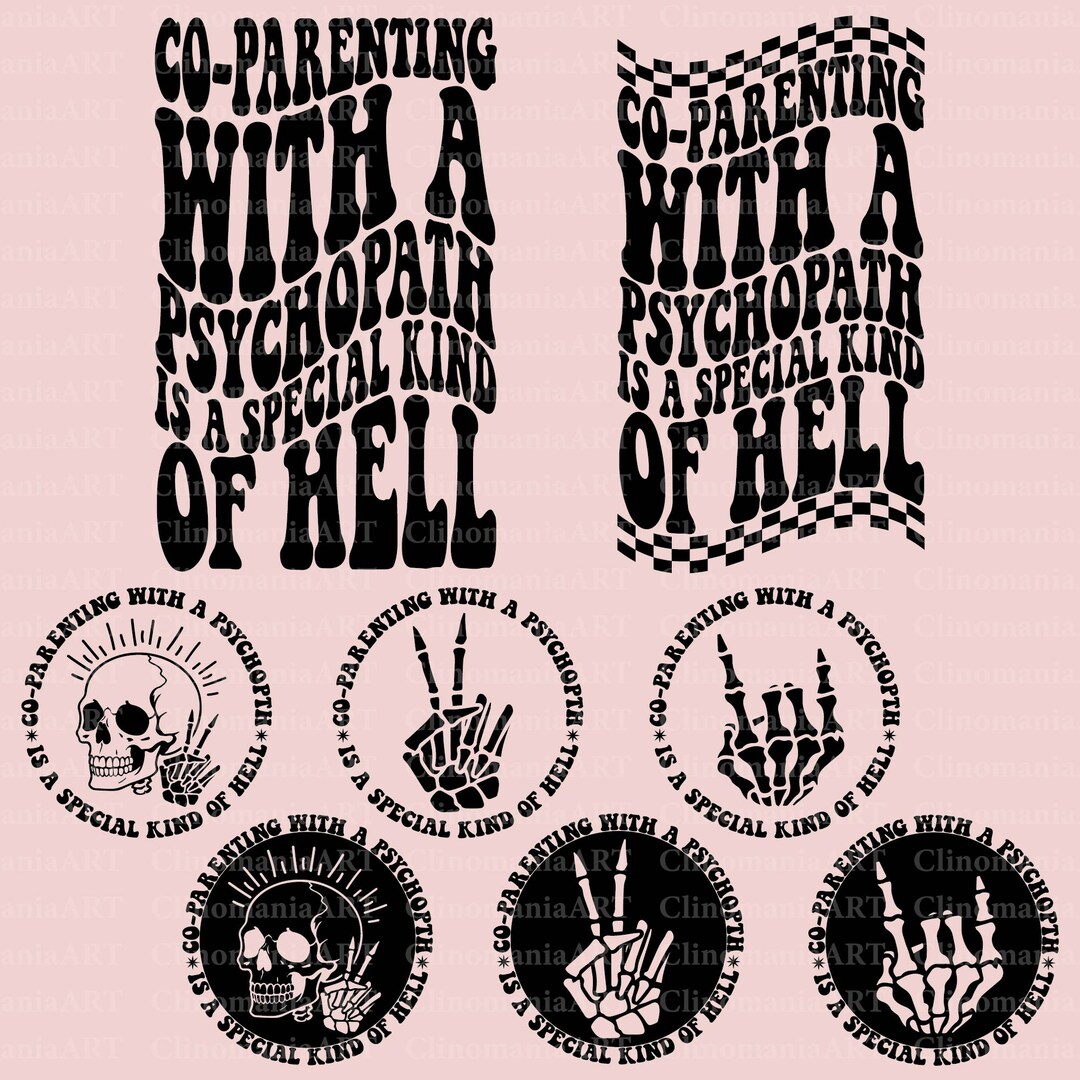 Co Parenting With a Psychopath Svg, Funny Mom Svg, Sarcastic Svg, Funny ...
