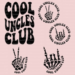 Cool Uncles Club Svg, Uncle to Be Svg, Trendy Uncles Svg, Uncle ...