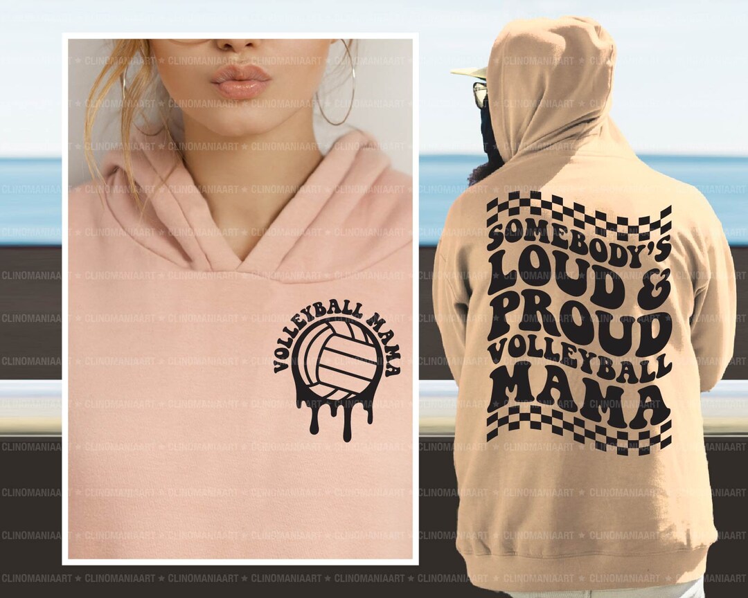Somebody's Loud Proud Volleyball Mama Svg, Melting Volleyball Svg ...