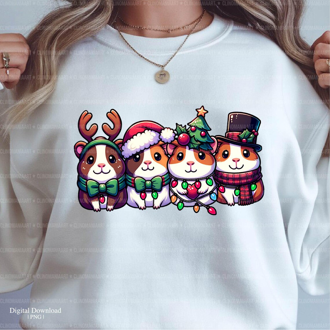 Christmas Guinea Pigs Png, Merry Pigmas Png, Funny Christmas Png ...