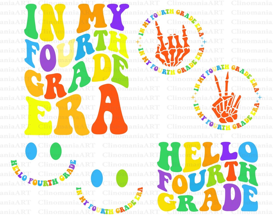 In My Fourth Grade Era Svg Hello Fourth Grade Svg Back to - Etsy