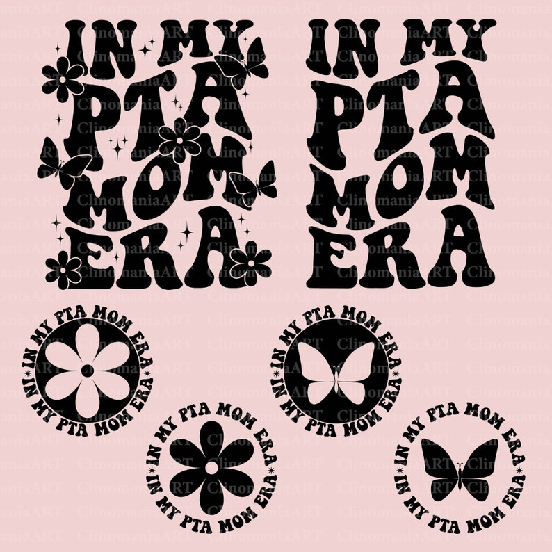 In My PTA Mom Era SVG PNG: Back to School Design (digital Download ...