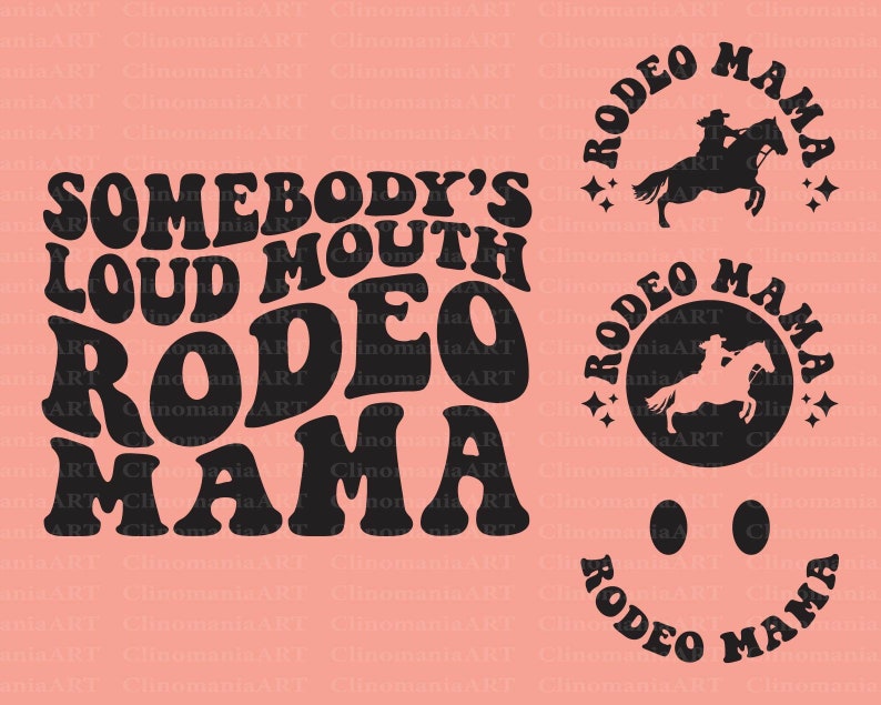 Somebody's Loud Mouth Rodeo Mama Svg Rodeo Mom Png Rodeo - Etsy