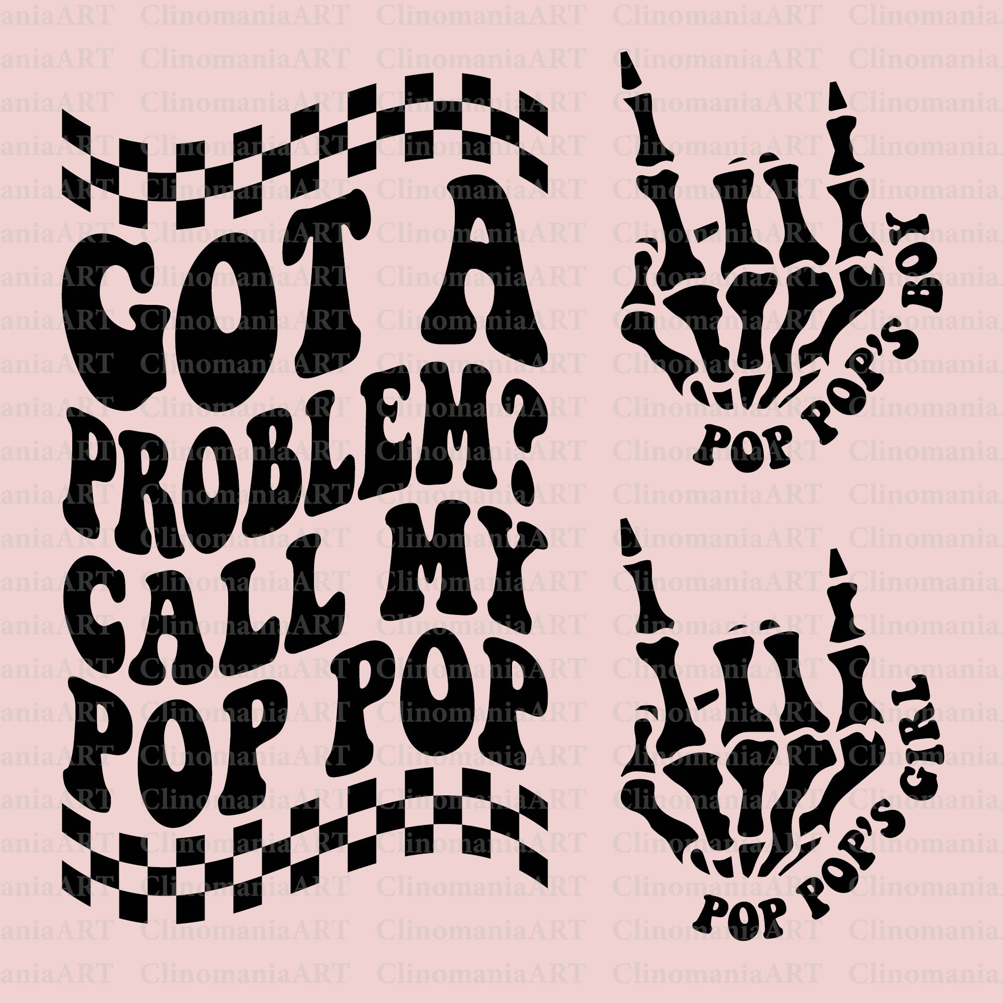 Got A Problem Call My Pop Pop Png, Funny Kid Svg, Kids Sublimation ...