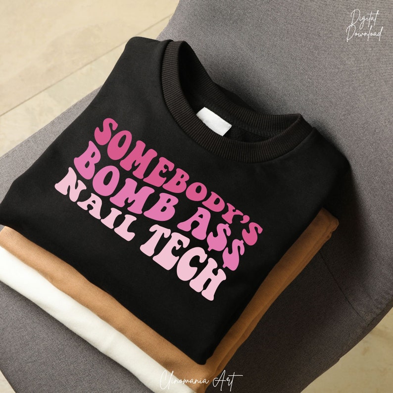 Somebody's Bomb Ass Nail Tech Svg Somebody's Fine - Etsy