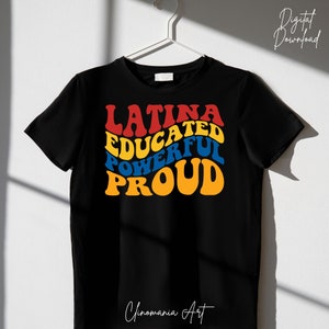 Latina Educated Powerful Proud Svg Latina Educator Svg Back - Etsy