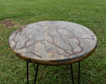 Fractal Burned Table - Etsy