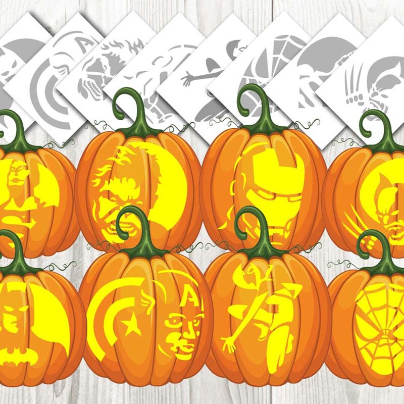 Pumpkin Stencils - Etsy