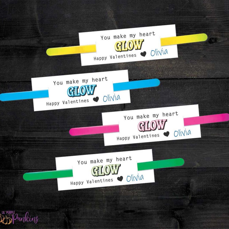 Valentines Day Glow Stick - Etsy