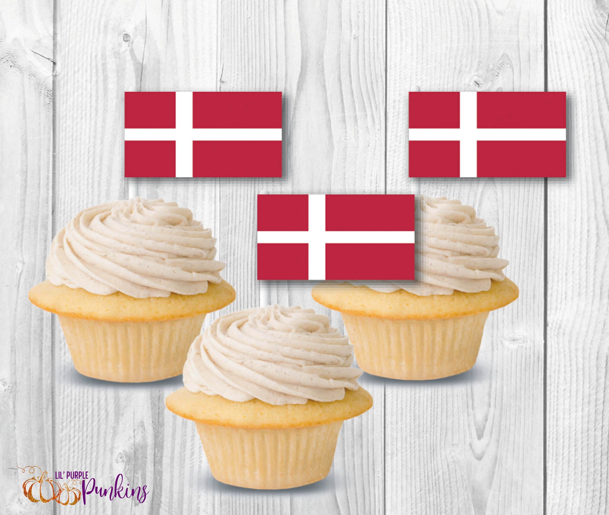 Paper, Party & Kids Digital PDF File Instant Download Denmark Flag ...