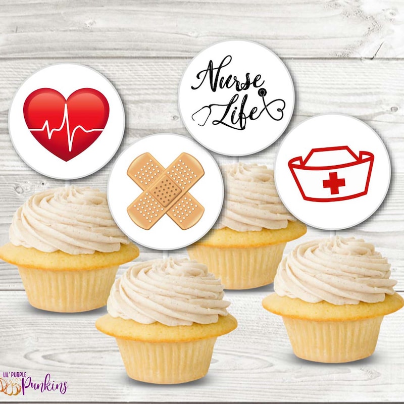 Nurse Cupcake Topper - Etsy