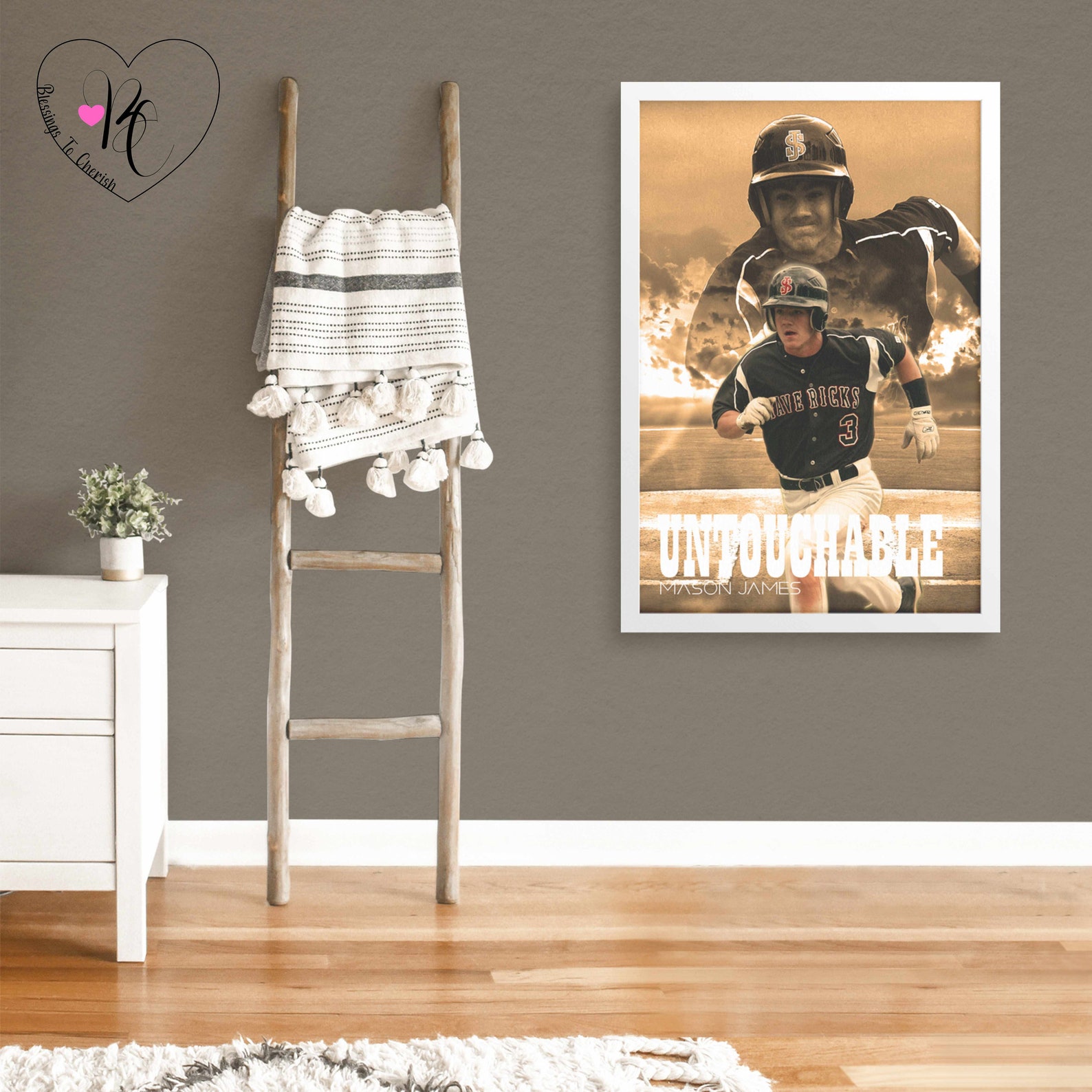Custom Professional Baseball Movie Poster Style Art Print Made From ...