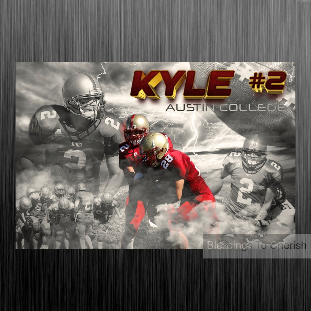 Custom Professional Football Poster From Photo With Matte Finish - Etsy