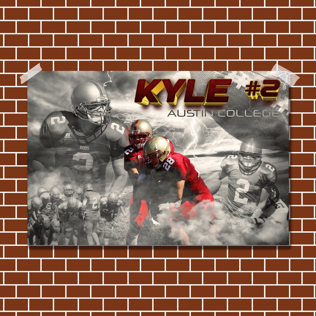 Custom Professional Football Poster From Photo With Matte - Etsy