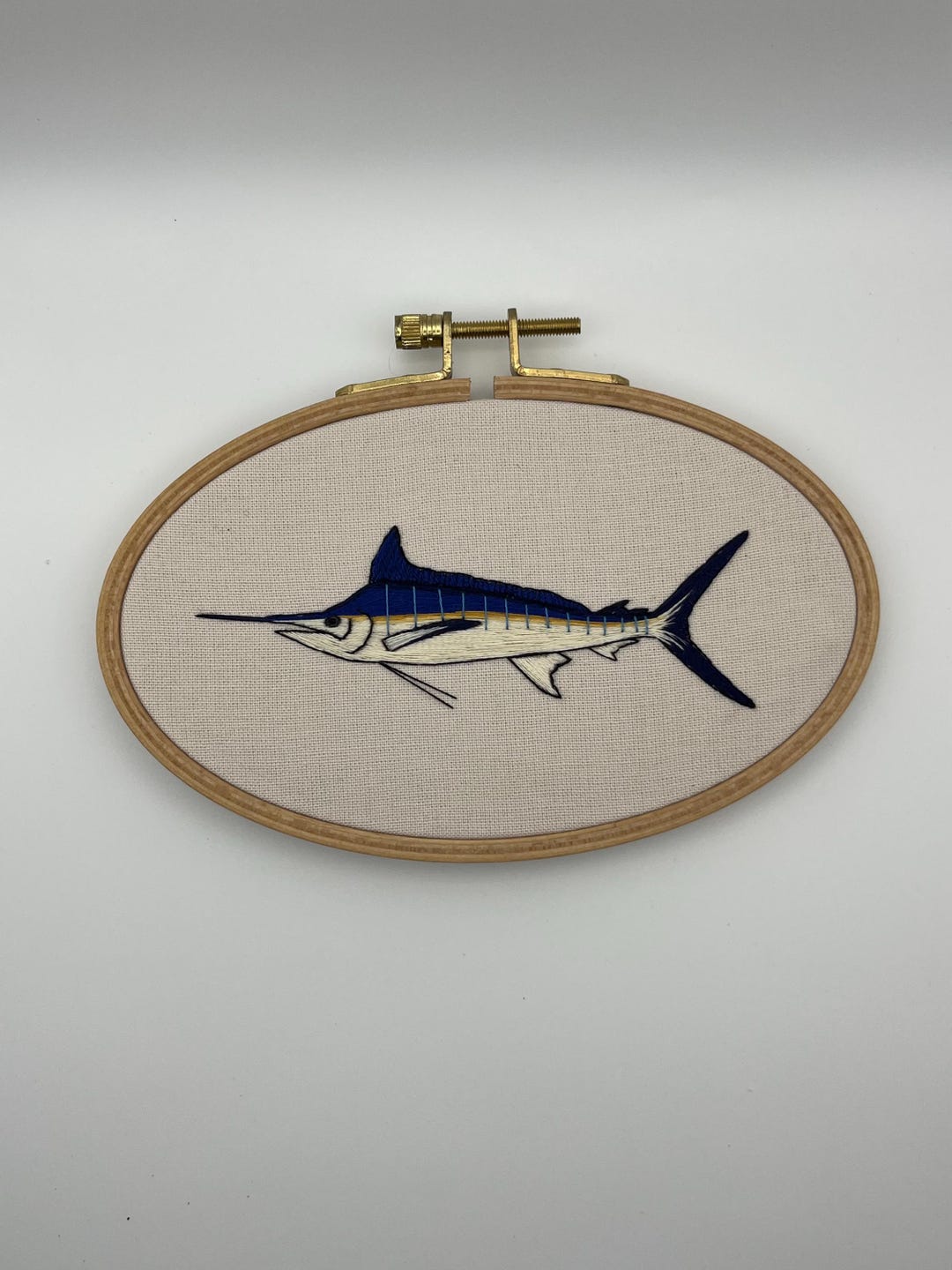 Pacific Blue Marlin Embroidered Wall Hanging - Etsy