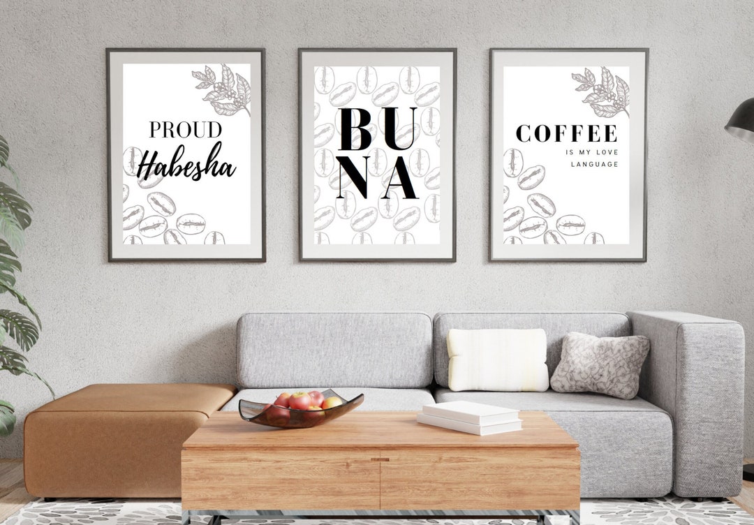 Ethiopian Coffee Buna Wall Print BUNDLE of 8 Posters, Printable DIGITAL ...