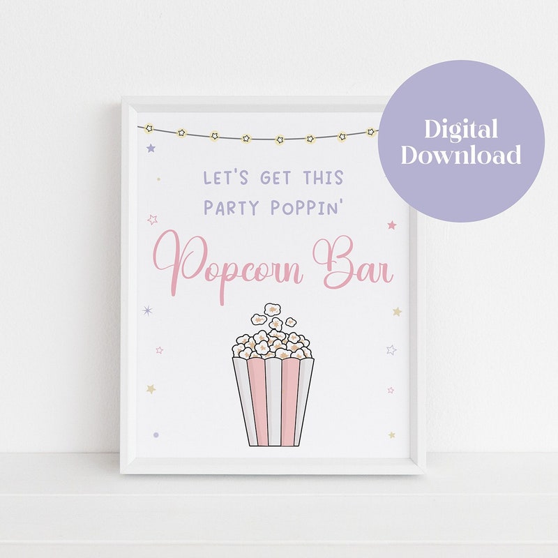 Popcorn Sign - Etsy
