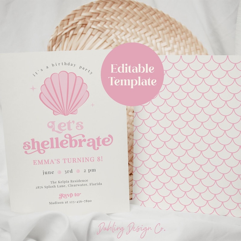 Shell Invitations - Etsy