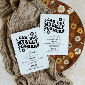 I Can Buy Myself Flowers Divorce Party Invitation (digital Download) - Etsy