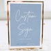 Something Blue Bridal Shower Custom Sign Template, Gifts Sign, Favors ...