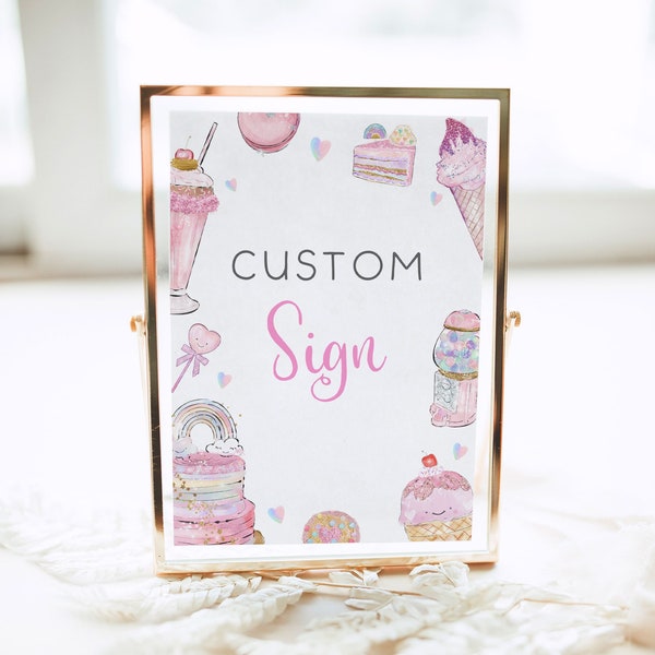 Two Sweet Printable Poster Birthday Signs - Etsy