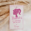 Besties Birthday Favor Tags, Doll Birthday Party, Printable Thank You ...