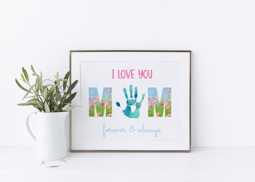 Mother's Day Gift Printable, Child's Handprint Craft, Mother's Day ...