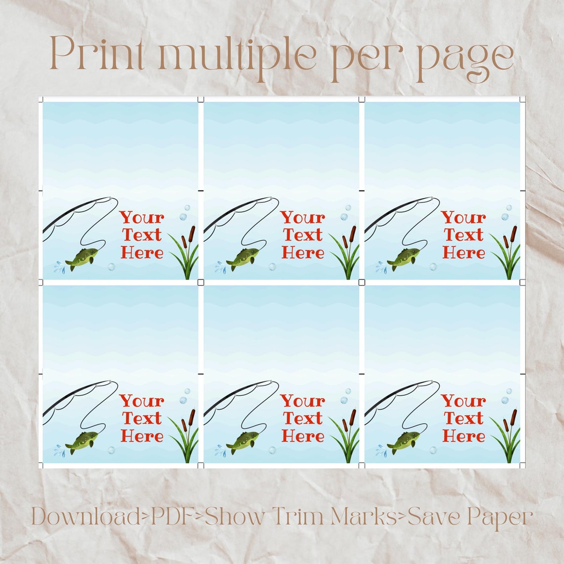 O-fish-ally One Food Label Card Fishing Card Tent for Buffet - Etsy