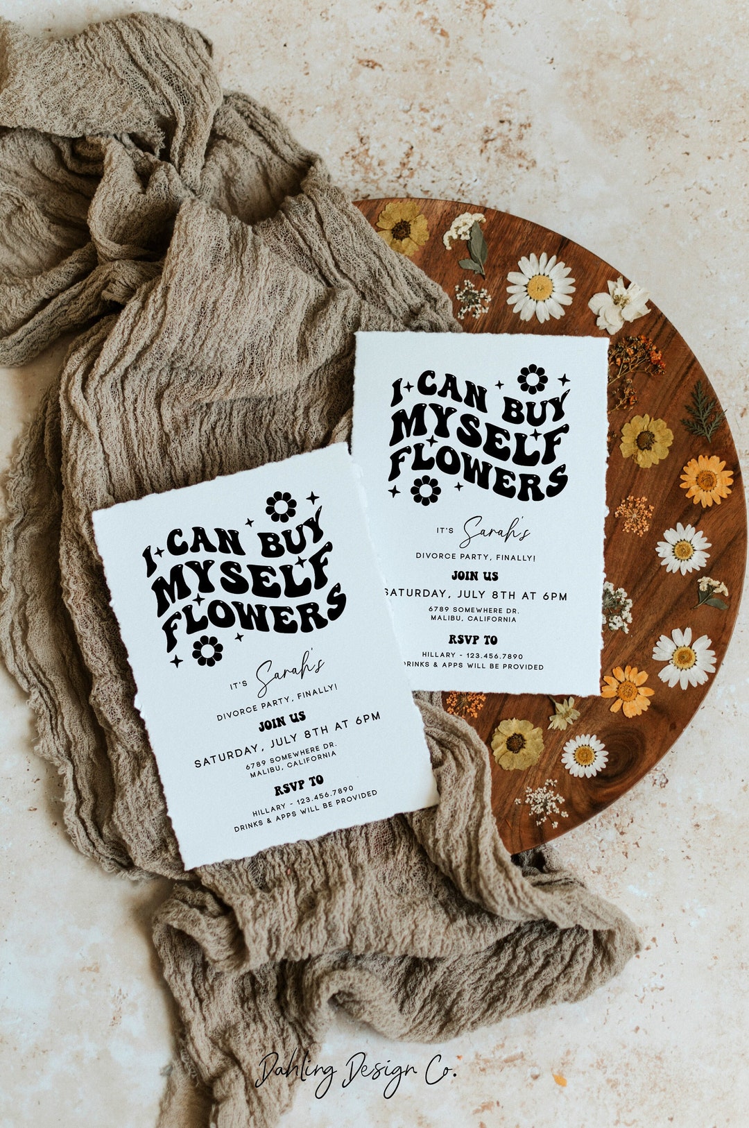 I Can Buy Myself Flowers Divorce Party Invitation (digital Download) - Etsy