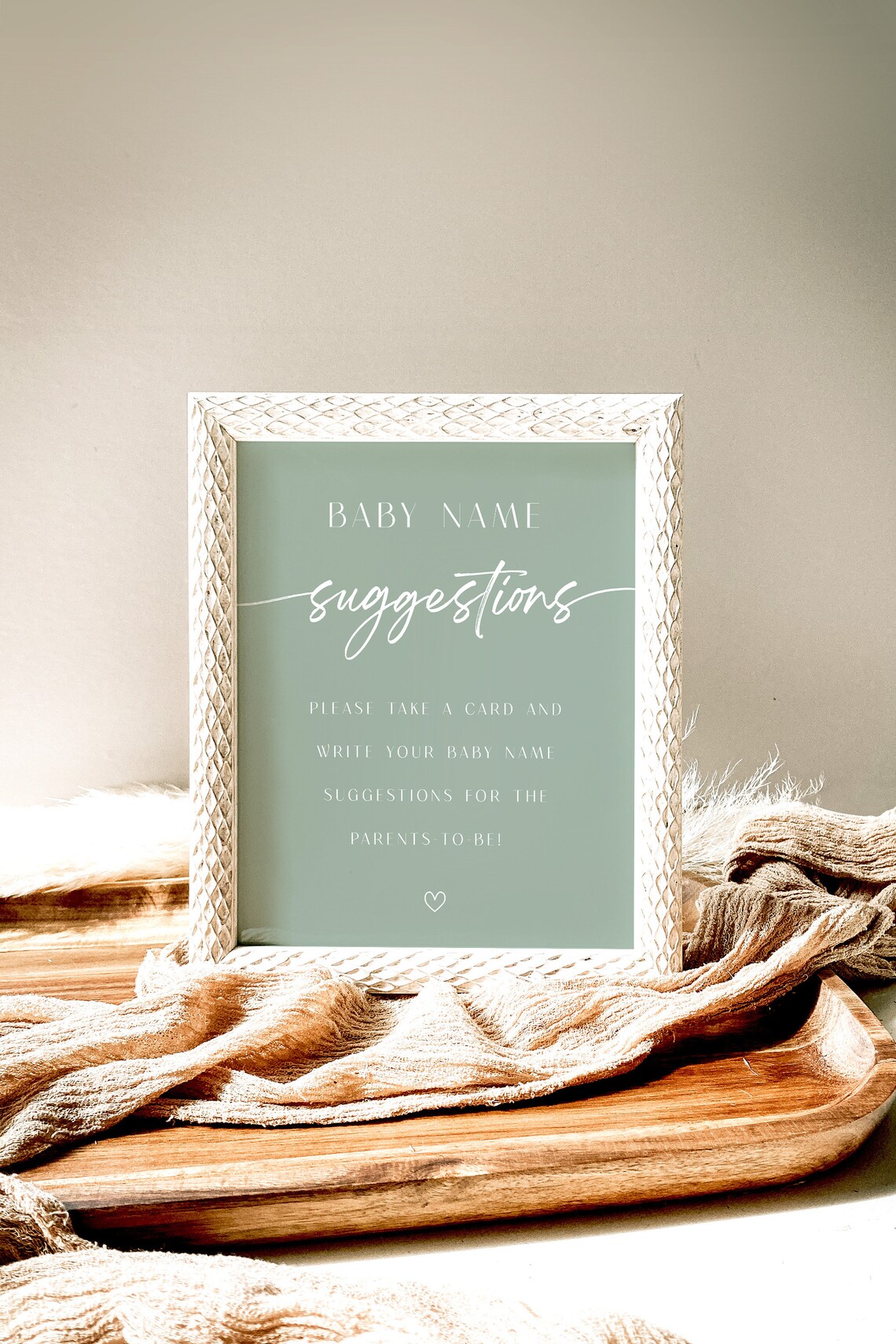 Baby Name Suggestions Sign and Cards for Gender Neutral Baby - Etsy