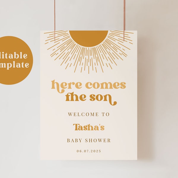 Here Comes the Son Sign Welcome Sign - Etsy