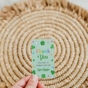 Lucky Charms Favor Tag Template, St Patricks Birthday Favor Tag, Lucky ...