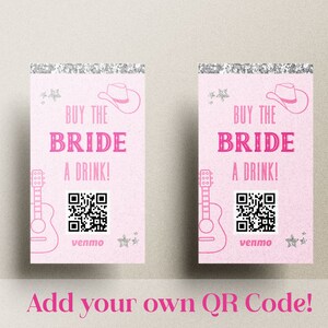 Buy the Bride a Drink Card Template, Bachelorette Venmo Card, Let's Get ...