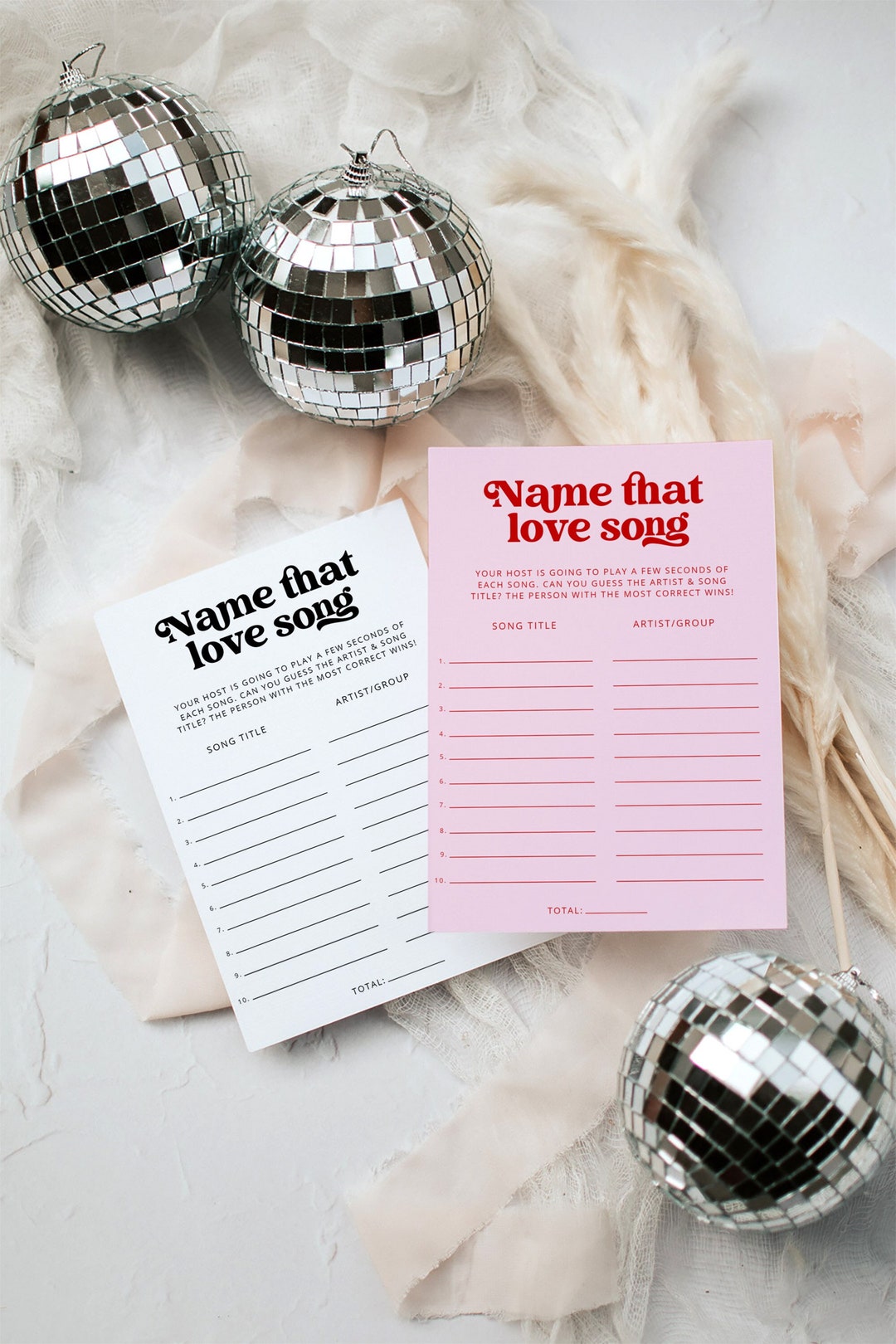 Name That Tune Game: Love Song Music Trivia (printable Template) - Etsy