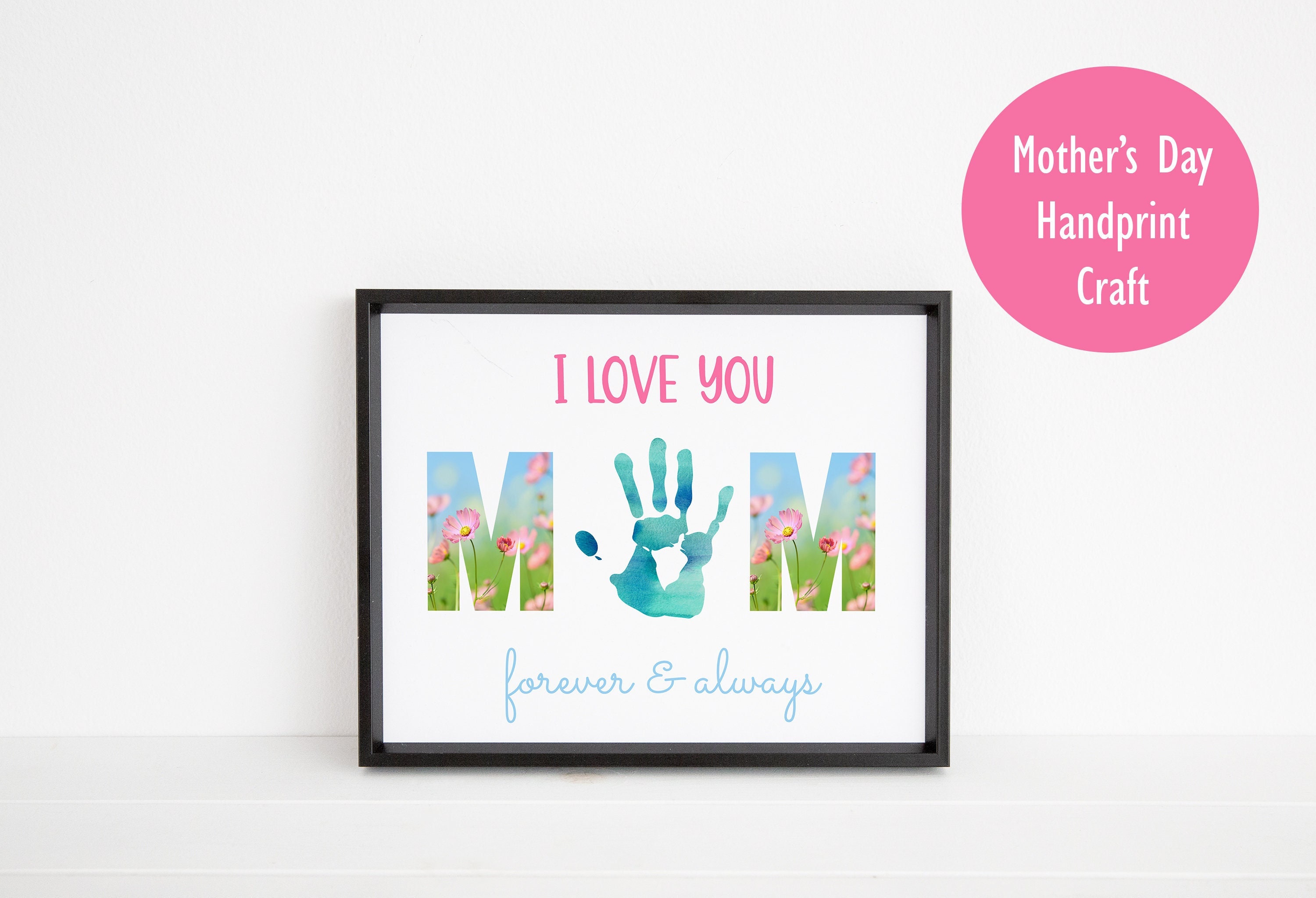 Mother's Day Gift Printable Child's Handprint Craft - Etsy