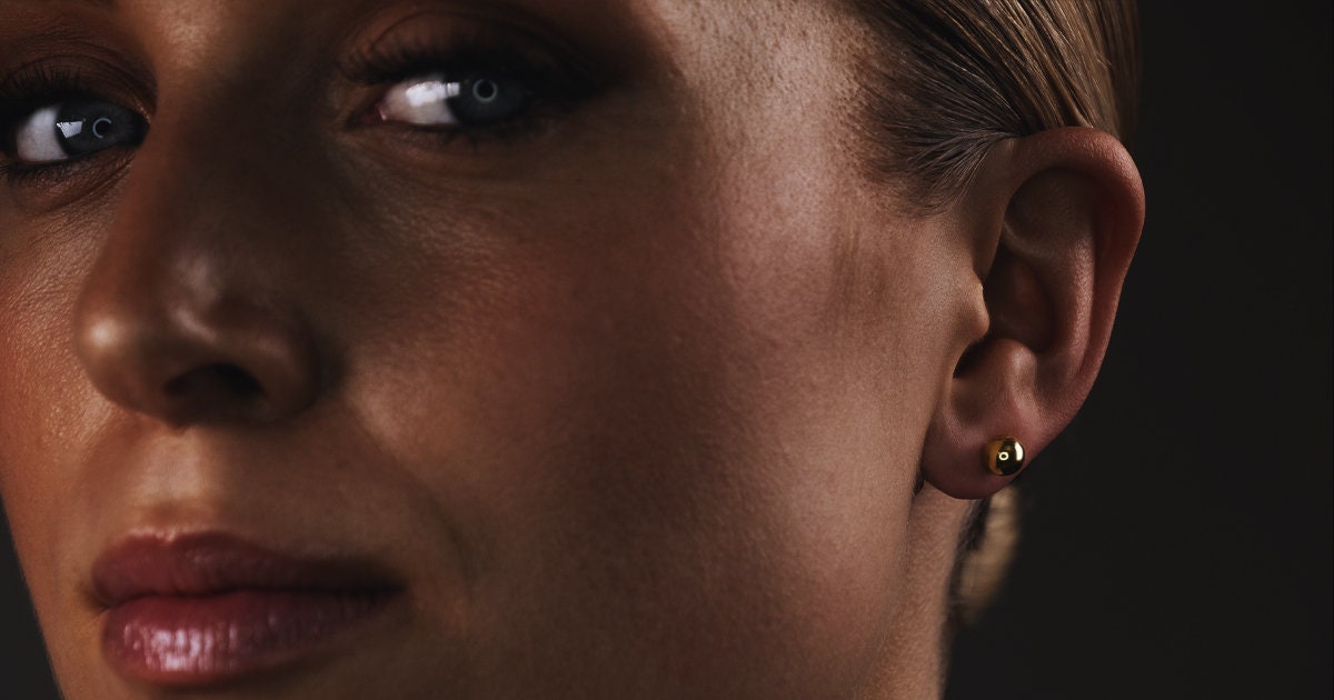 14k Solid Gold Ball Earrings Stud Earrings Small Earrings - Etsy