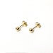 14k Solid Gold Ball Earrings Stud Earrings Small Earrings - Etsy