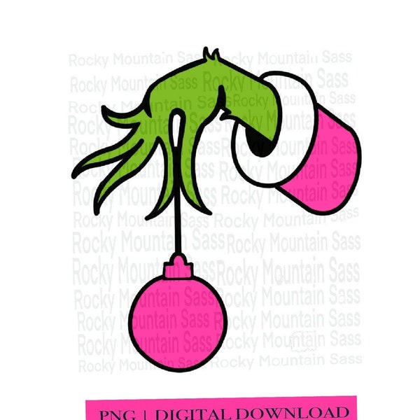 Grinch Hand Svg - Etsy