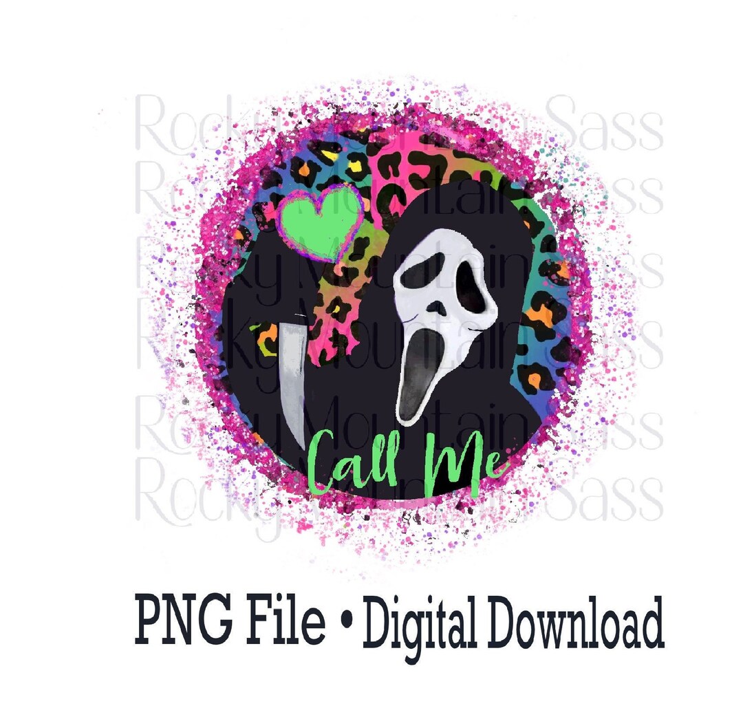 Scream, Call Me, Scary Movie, PNG, Digital Download - Etsy