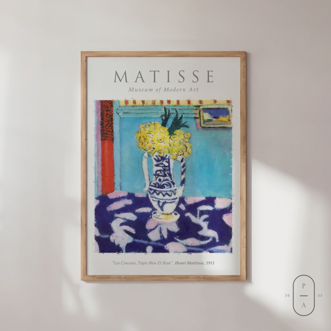 Matisse Print Framed Wall Art Exhibition Poster Wall Decor Trendy ...