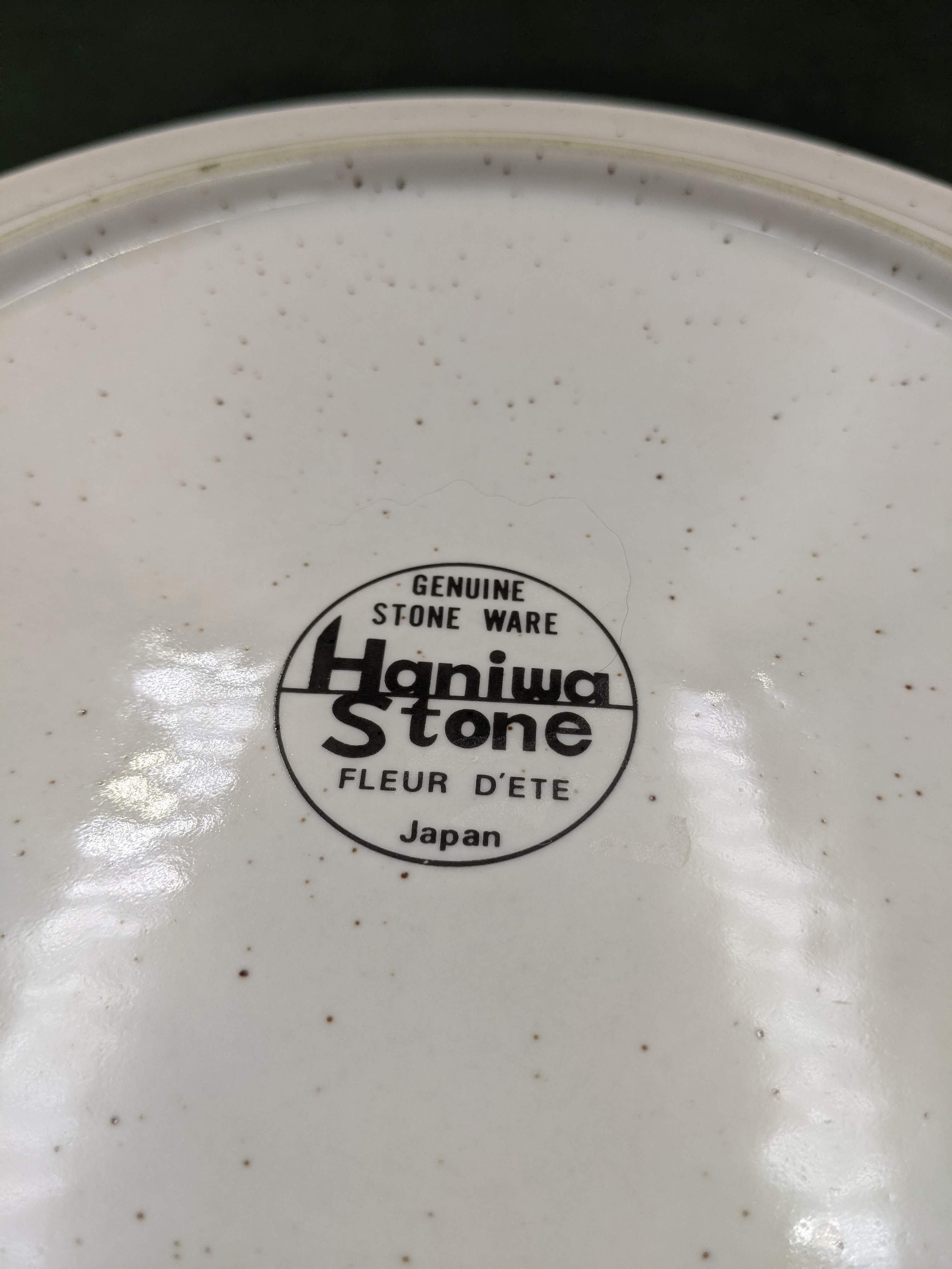 Vintage 1970s Japanese Haniwa Stone Fleur D'ete Poppy & Wildflower ...