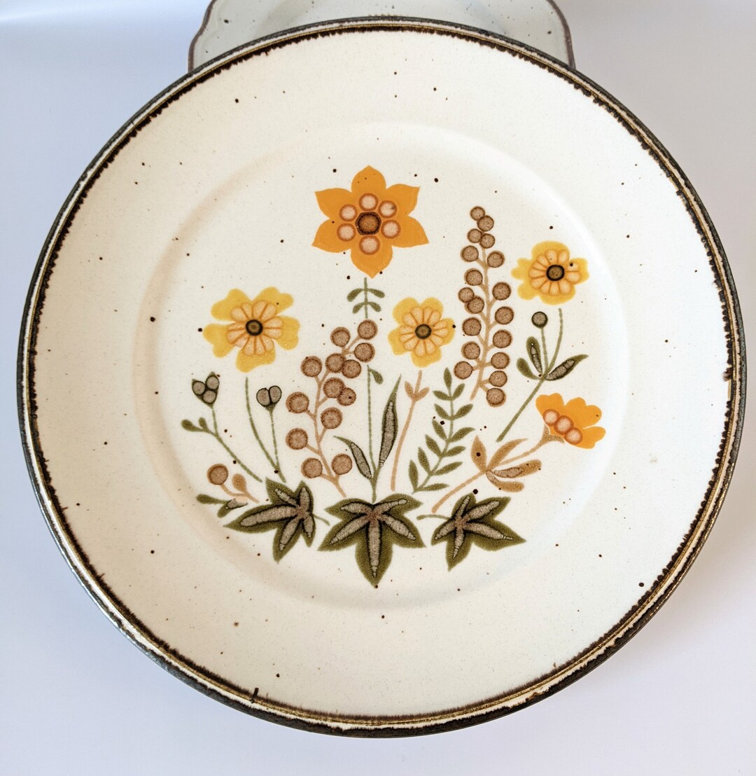 Vintage 70s Johnson Brothers Ironstone À La Carte Straw Hat Speckled ...