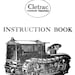 Cletrac Crawler Tractor Model 20 "k" Instruction Book - Etsy