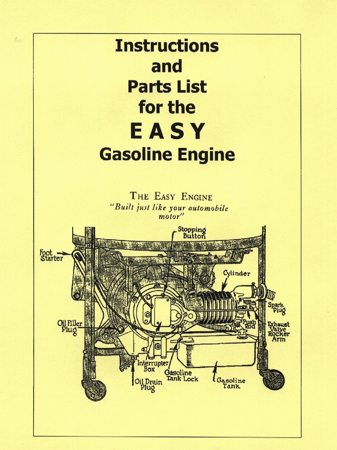 Easy Engine Instructions and Parts List - Etsy