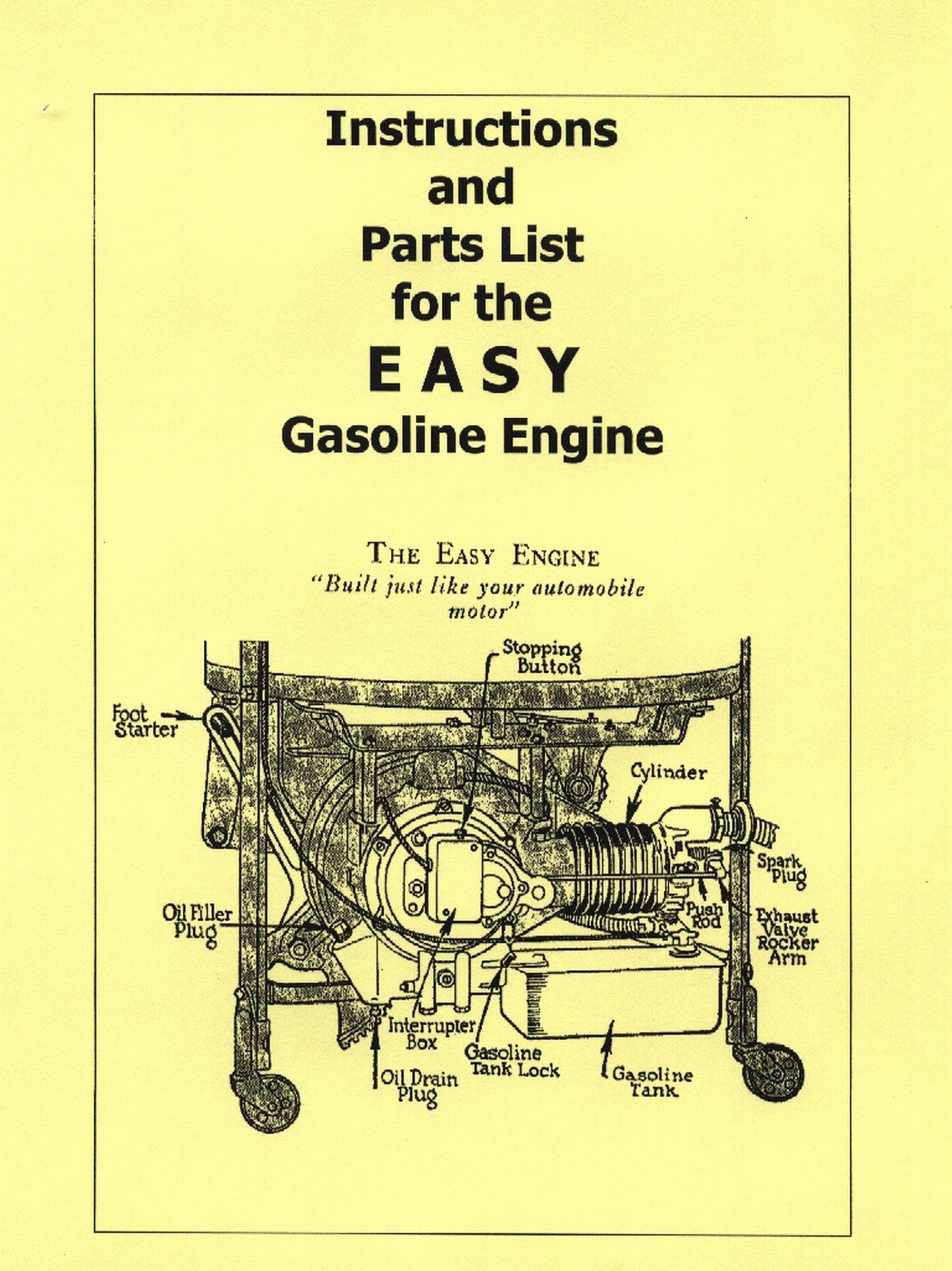 Easy Engine Instructions and Parts List - Etsy